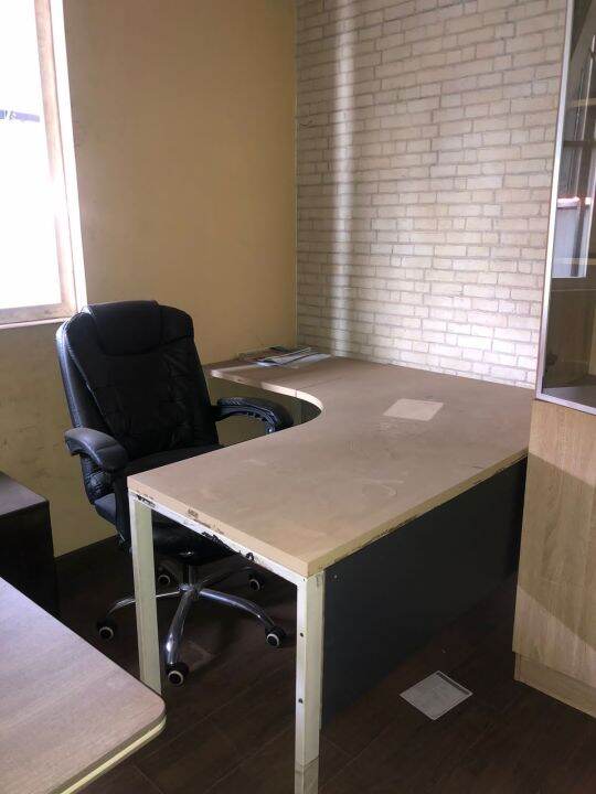 meja direksi leter L dan kursi | Lazada Indonesia