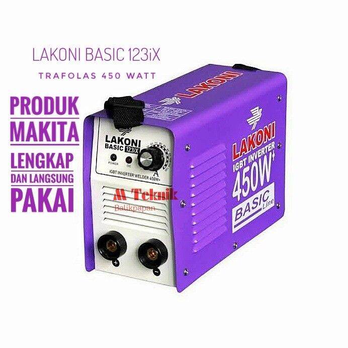 Trafolas Lakoni Basic 123iX 450 Watt trafo las Inverter Basic 123 IX | Lazada Indonesia