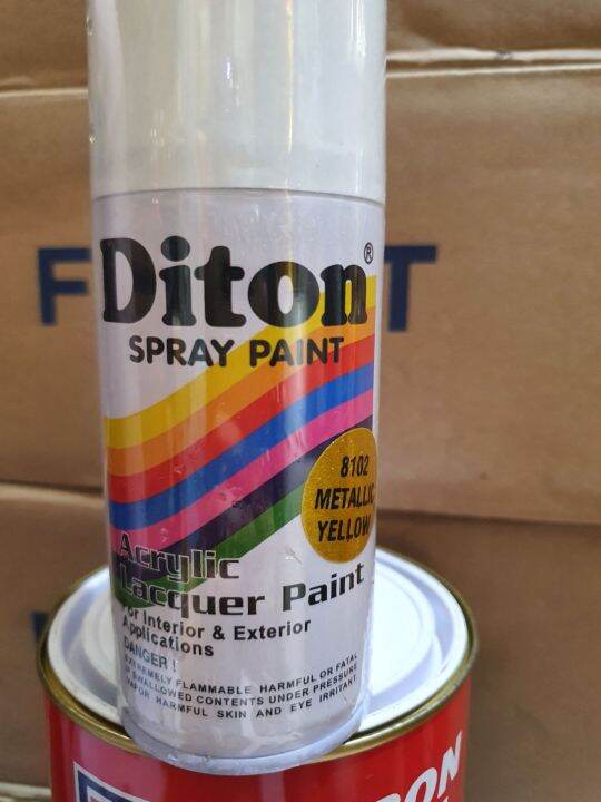 PILOK / PILOX CAT SEMPROT DITON 8102 METALLIC YELLOW ( KUNING ) 150 CC ...