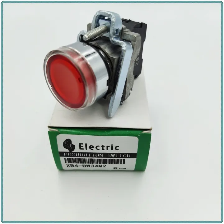 MODEL:XB4-BW PUSH BUTTON LAMP SWITCH สวิตซ์ปุ่มกดมีแลมป์โชว์สถานะ 22มิล ...