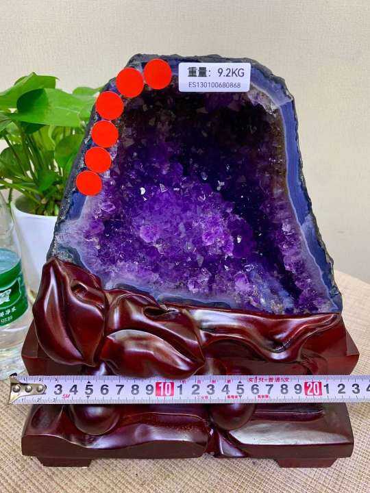 Natural purple crystal hole, gather wealth gather wealth gather ...