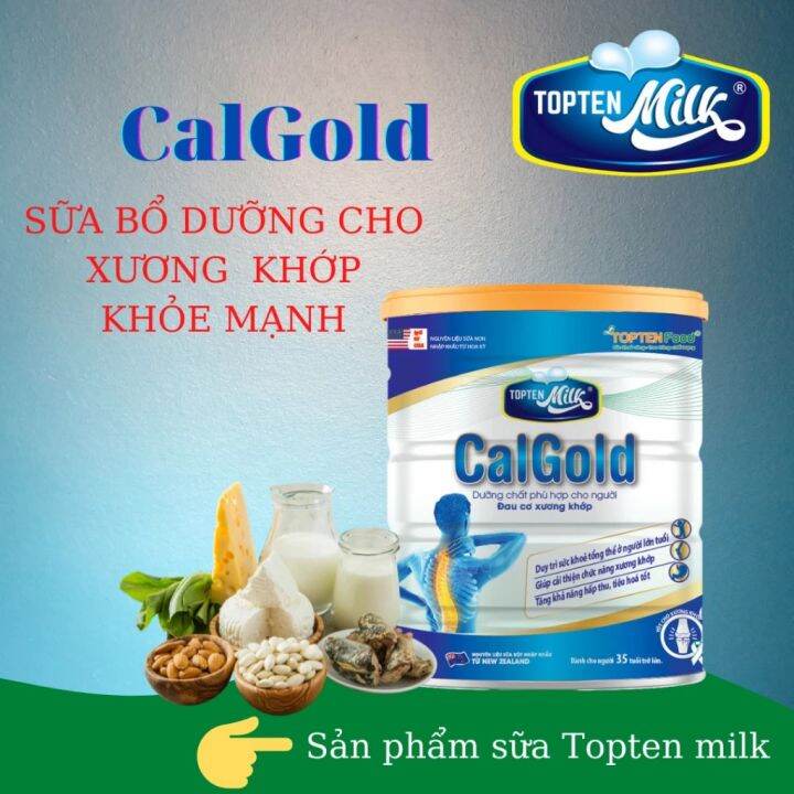 Sữa xương khớp, bổ sung canxi CALGOLD TOPTEN MILK 400g | Lazada.vn