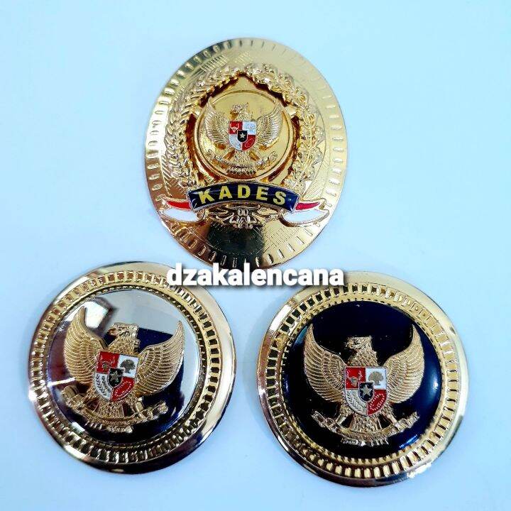 1 SET PIN KADES TERLENGKAP • LENCANA KADES MAGNET • JENGKOL KADES/LURAH ...