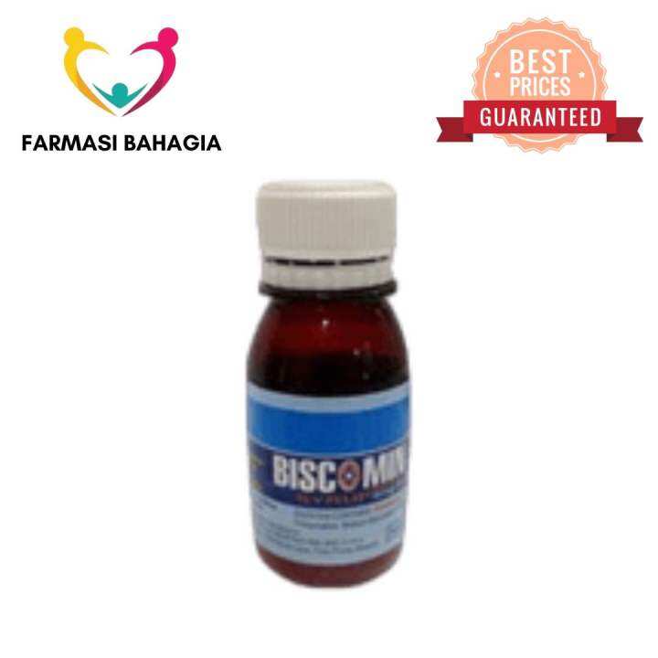 Biscomin Syrup 4mg/5ml Raspberry Flavour 60ml | Lazada
