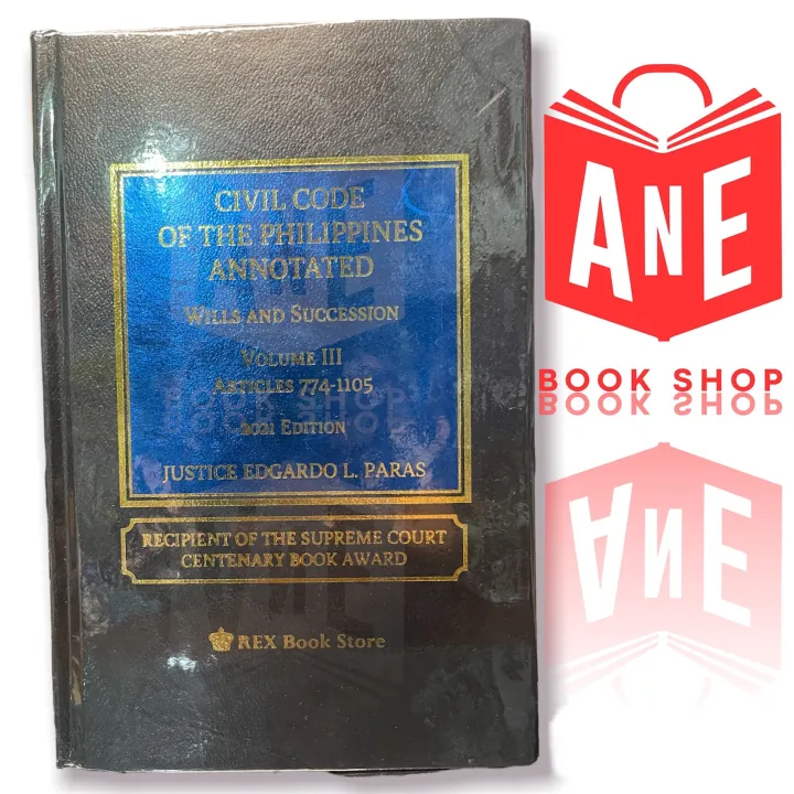 AUTHENTIC Justice Paras 2021-Civil Code of the Philippines Annotated ...