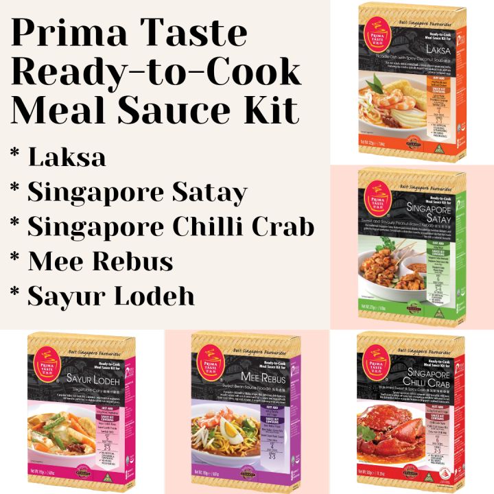 Singapore Prima Taste Ready-to-Cook Meal Sauce Kit ( Laksa, Singapore ...