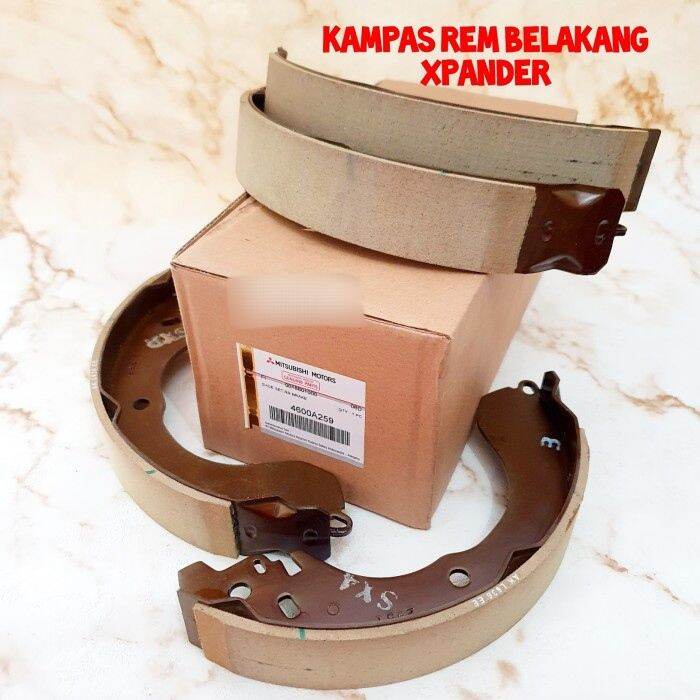 Kampas Sepatu Rem Belakang Xpander Original Genuine Parts Mitsubishi (Harga Per 1 Set) | Lazada ...