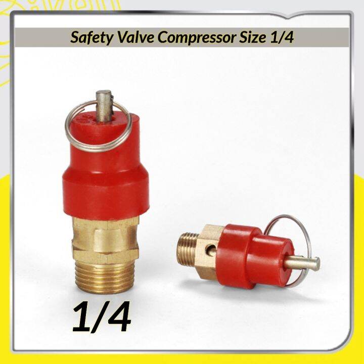 Safety Valve compressor 1/4 Kran pengaman tekanan angin kompressor ...