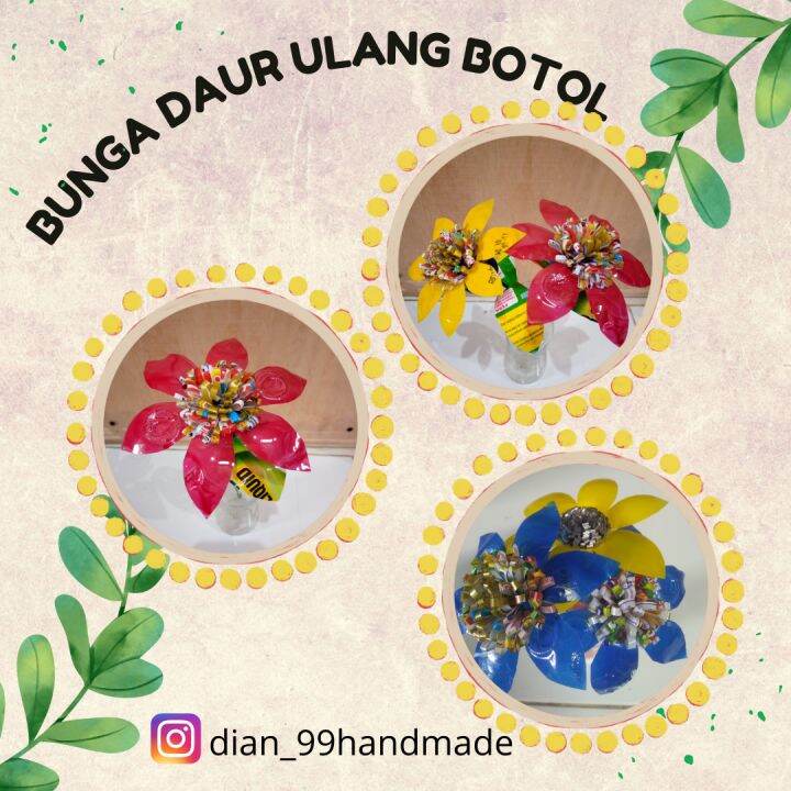 Prakarya Bunga dari Botol Plastik Bekas / Daur Ulang Botol | Lazada ...
