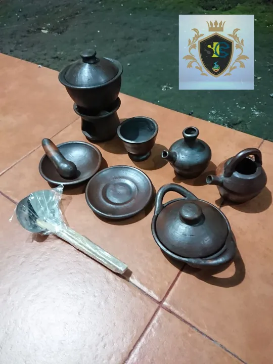 MAINAN PASARAN CEWEK TEMPO DULU GERABAH TANAH LIAT MASAKAN TRADISIONAL ...