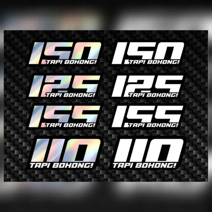 STIKER CC 110 125 150 155 TAPI BOHONG 12 CM | Lazada Indonesia