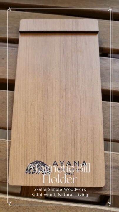 Magnetic Bill Holder kayu clipboard check presenter receipt papan nota ...
