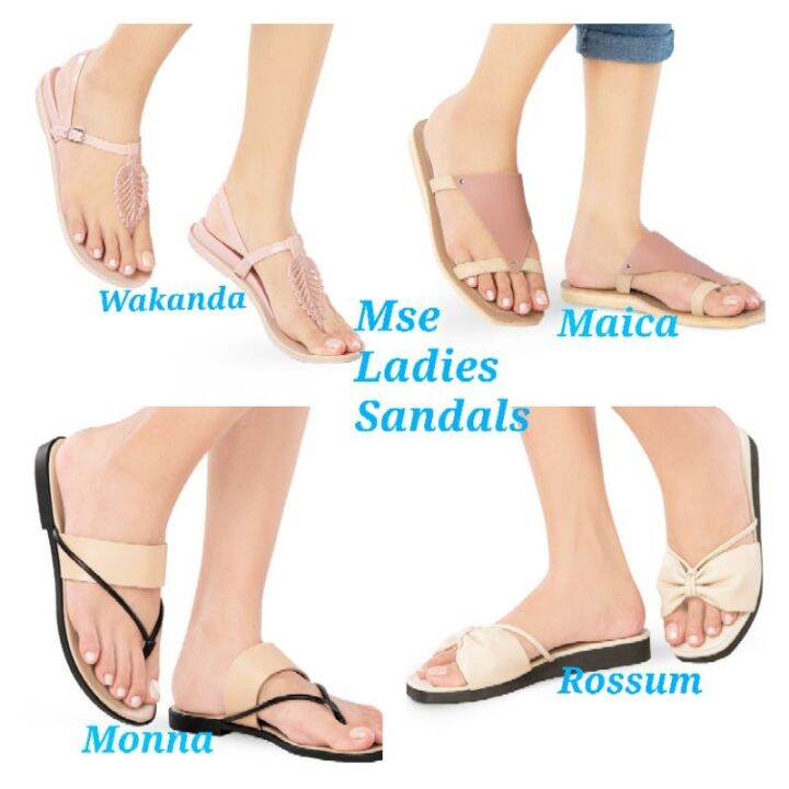 Mse Ladies Flat Sandals ( Wakanda, Monna, Maica, Rossum) | Lazada PH