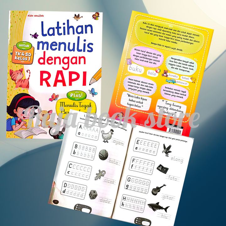 buku latihan menulis dengan rapi plus menulis tegak bersambung (19×26cm ...
