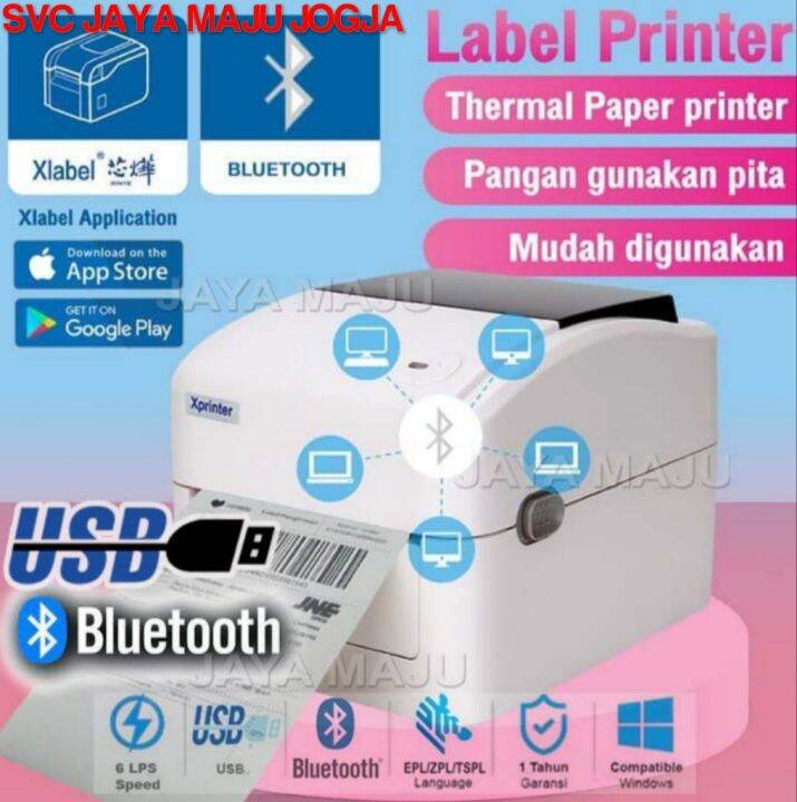 XPRINTER XP-420B USB + BLUETOOTH | PRINTER BARCODE THERMAL | XP420 ...