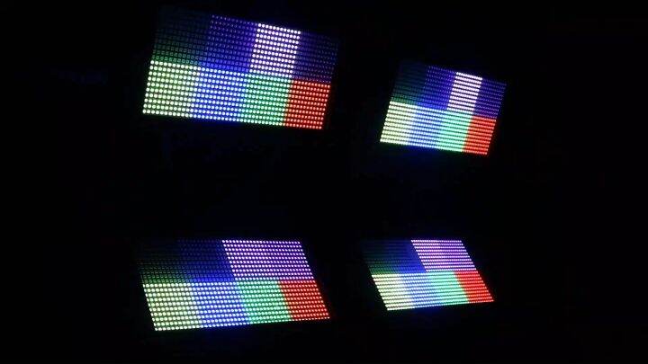 SHEHDS 200W 960 RGB LED Marquee Strobe Light (8 segments) Flashing ...