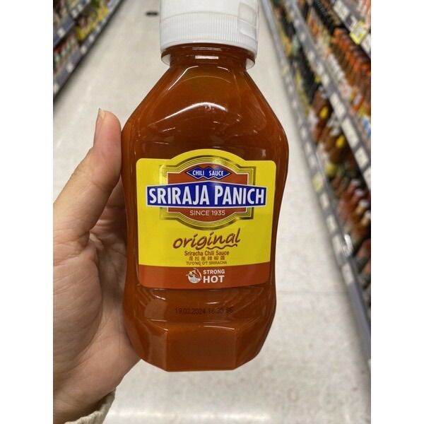 Sriracha Chilli Sauce Strong Hot ( Chili Sauce Sriraja Panich ) 280 G. ซอสพริกศรีราชา ( เผ็ดมาก ...