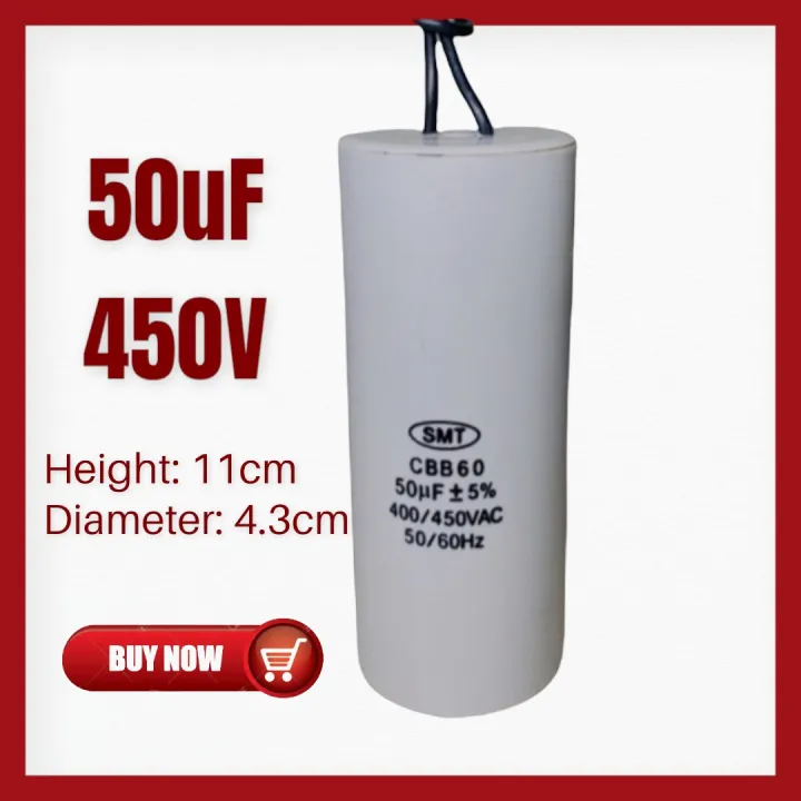 50uF 450V AC Starting / Running Capacitor | DAWENWIL Online Shop ...