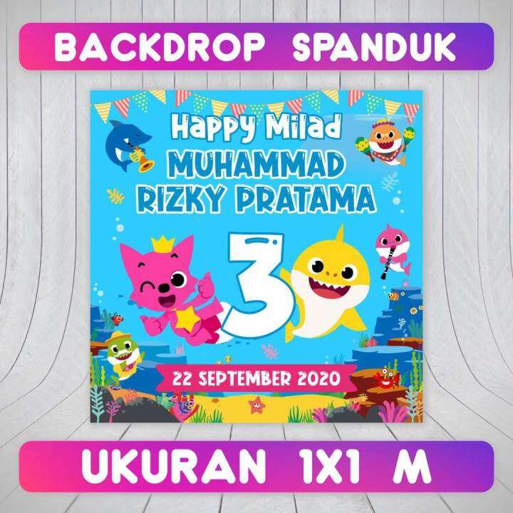 Backdrop Ulang Tahun Anak Uk. 1x1 | Lazada Indonesia