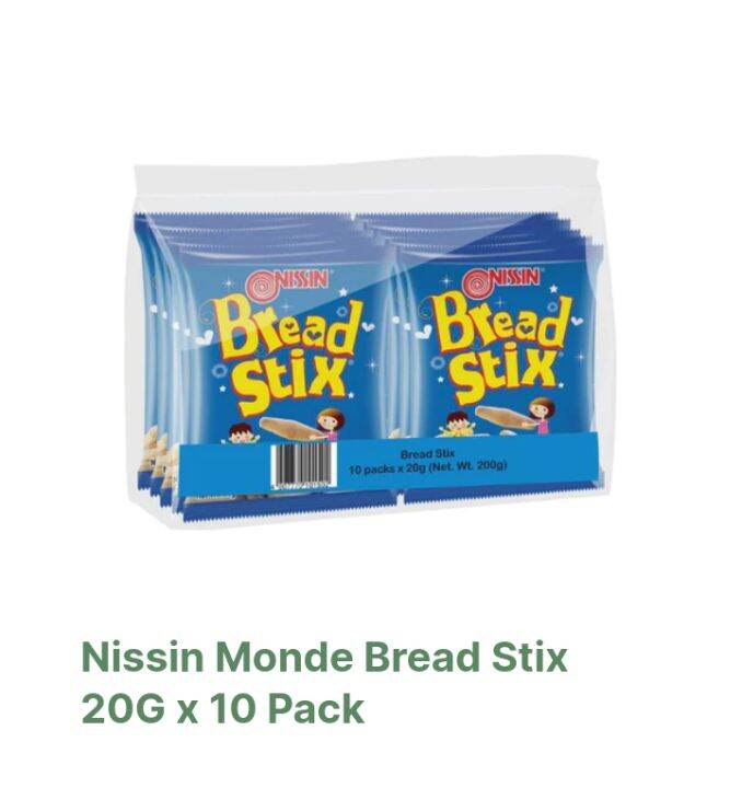 Nissin Monde Bread Stix 20g X 10 Pack Lazada Ph