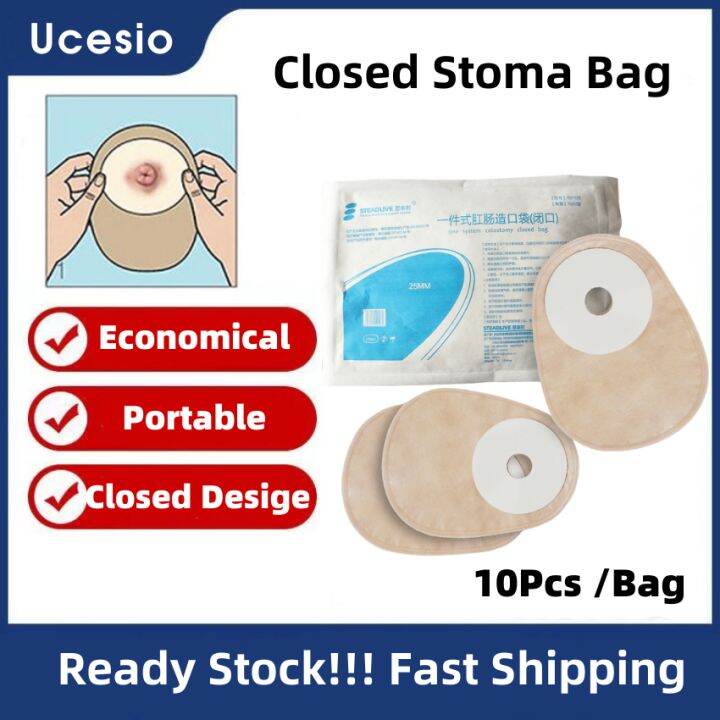 10/20/30Pcs Economical Colostomy Bags One-Piece System Closed Stoma Bag ...