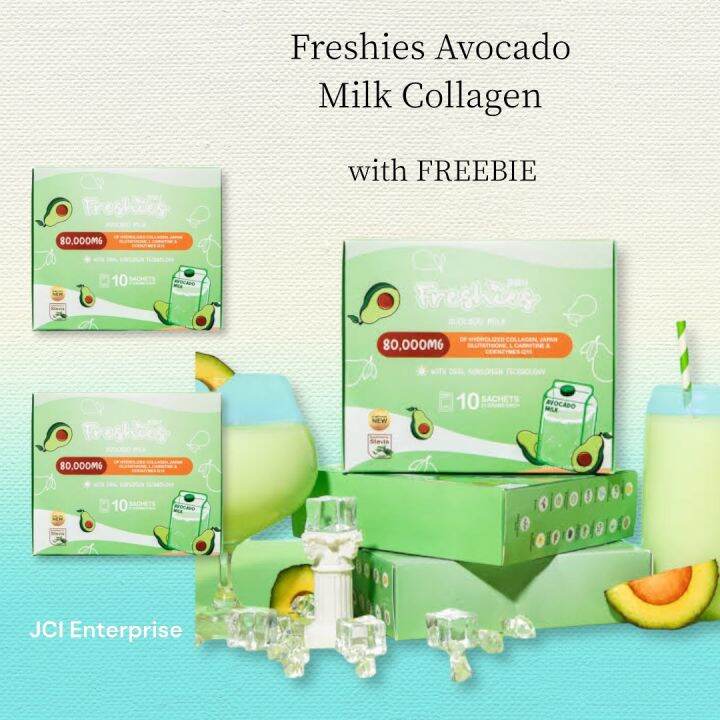Freshies Avocado Collagen Milk Drink By Juju Glow Whitening Slimming 10 ...
