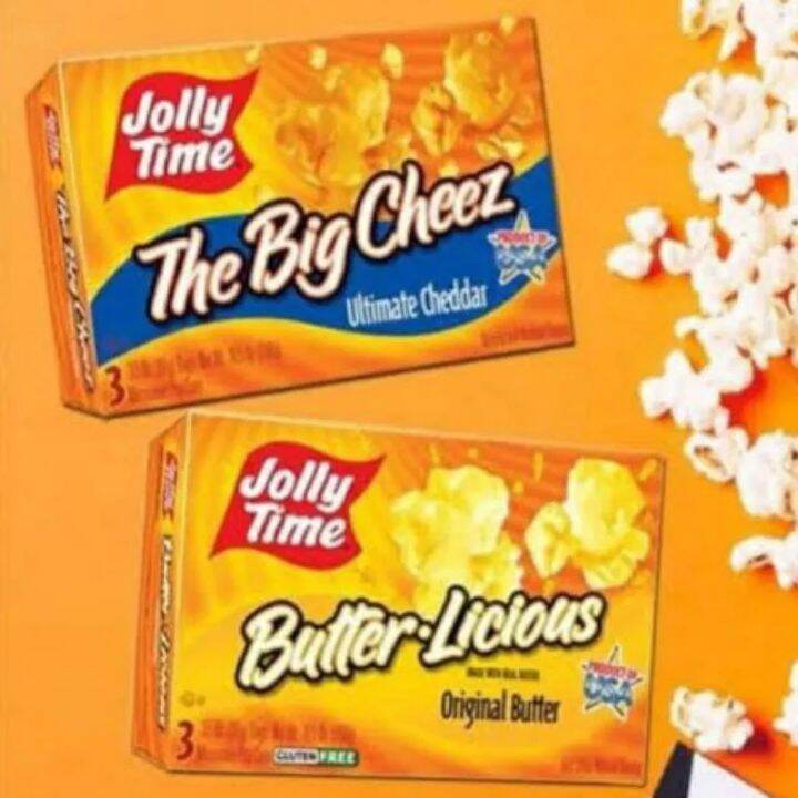 JOLLY TIME Microwaveable Popcorn (3 bags/box) (6 variants) | Lazada PH