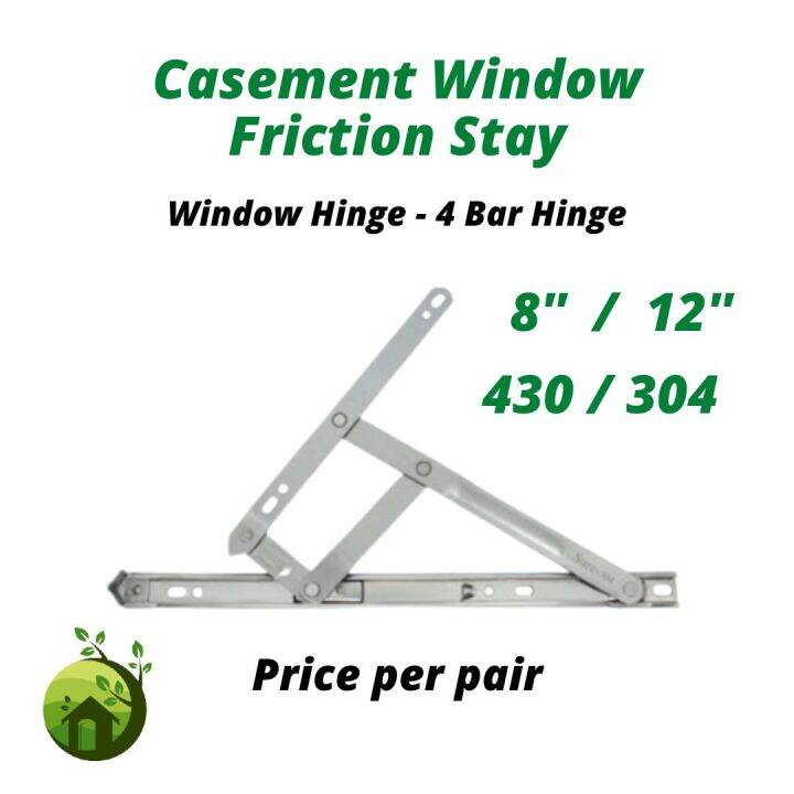 [1pair] MY2HOME Casement Window Friction Stay Hinge / Engsel Tingkap ...