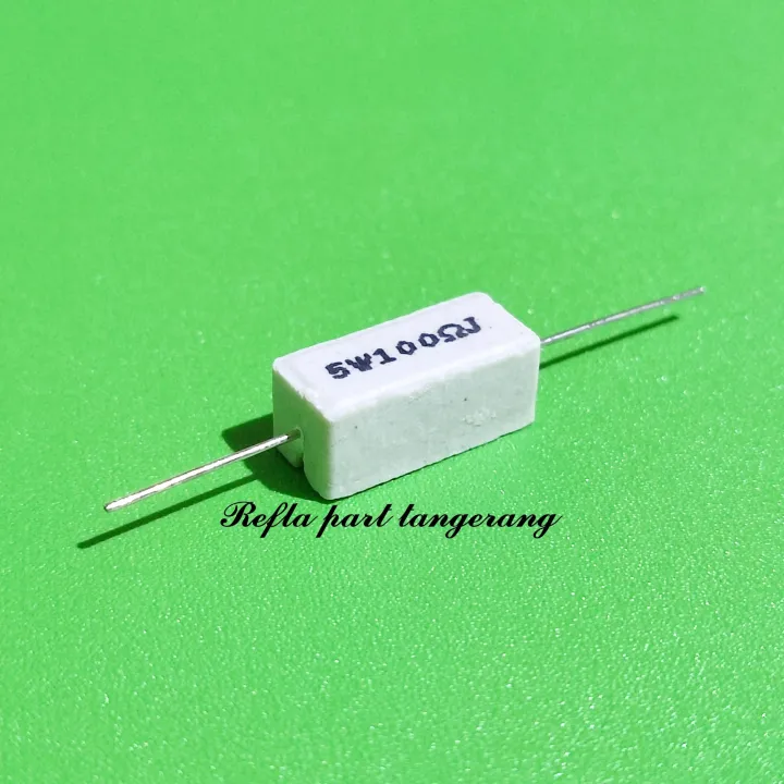 1 BUAH RESISTOR KAPUR 5W 100 OHM ROHS | Lazada Indonesia
