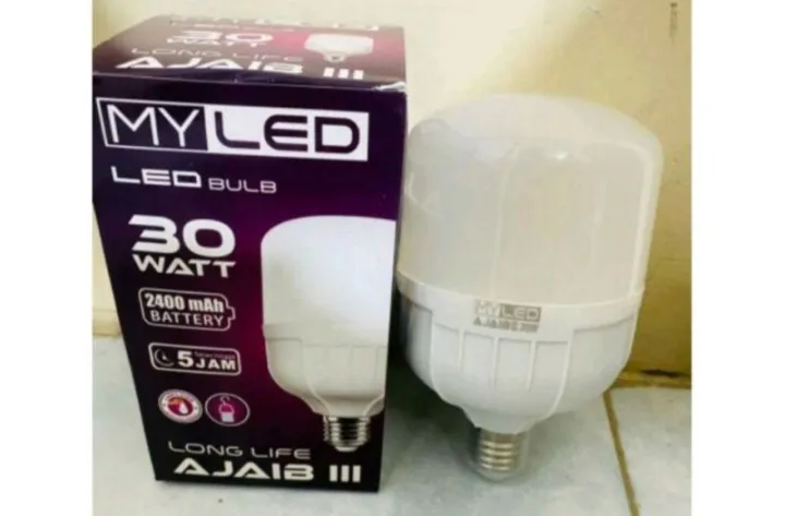Lampu Led Emergency 30 Watt My Led Smd Lampu Ajaib 30w AC/DC MYLED ...
