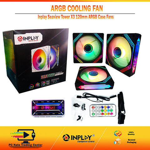 INPLAY Seaview Tower X3 FAN With HUB and REMOTE | Reverse Airflow Fan ...