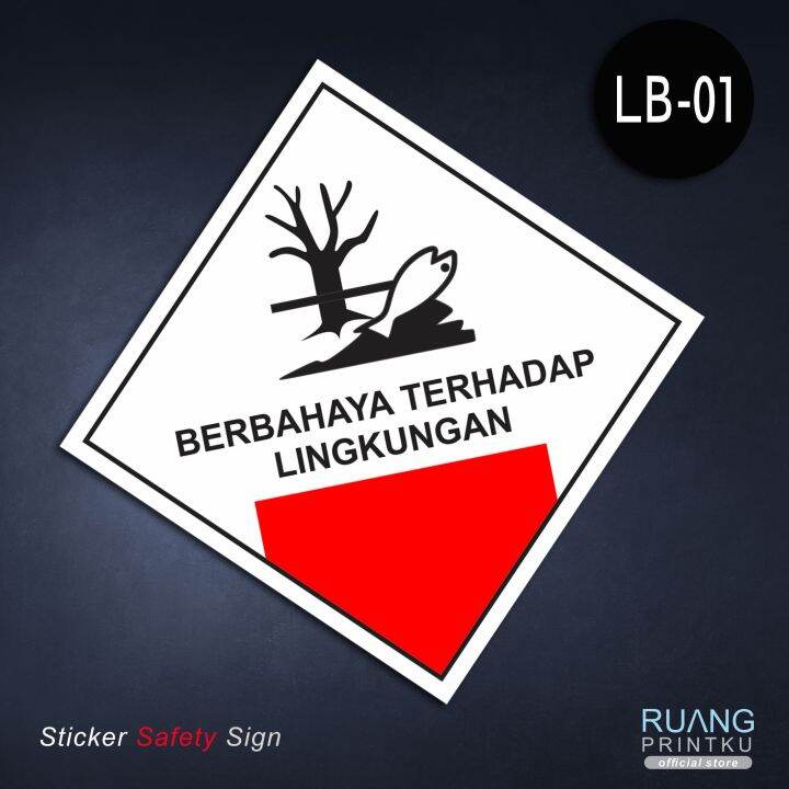 Stiker Label Limbah B3 Bahaya Terhadap Lingkungan | Lazada Indonesia