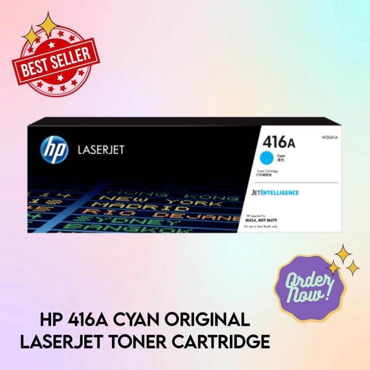 HP 416A Cyan Original LaserJet Toner Cartridge (W2041A) | Lazada PH