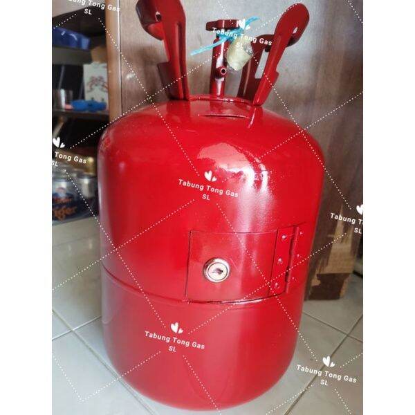 🔥Ready Stock🔥Tabung Tong Gas Duit Syiling Aircond Colour Red Ada Pintu ...