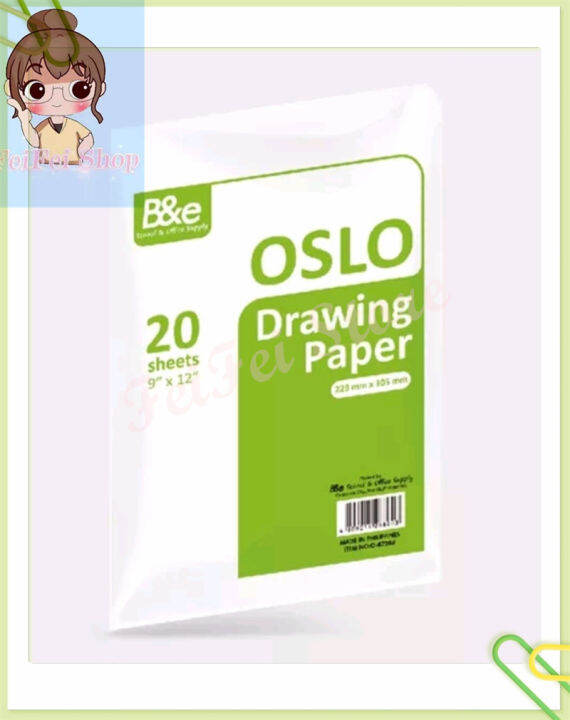 CFF💎Oslo Paper 9x12 20'sheet Drawing Paper School supplies | Lazada PH
