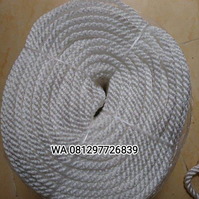 tambang nilon 10mm. tali tambang nilon panjang 50m. tambang outbound ...