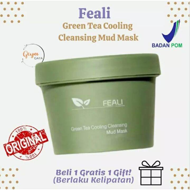 [READY] FEALI GREENTEA COOLING CLEANSING MUD MASK FEALI MASKER HIJAU ...