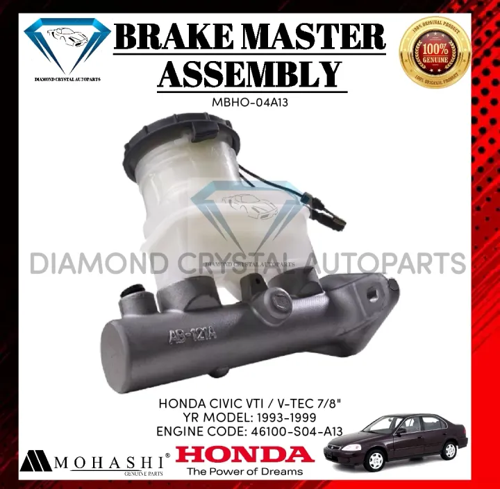 BRAKE MASTER ASSEMBLY HONDA CIVIC VTI / V-TEC MANUAL TRANSMISSION ...