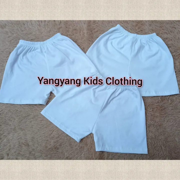 Plain White Short for babies 3pcs. | Lazada PH