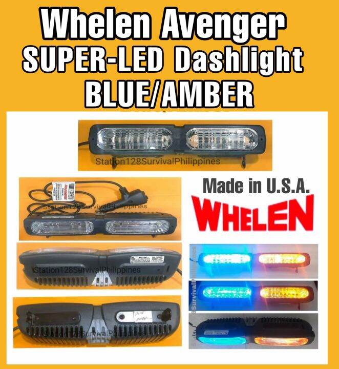 Dashlight Super-LED Whelen Dual Avenger BLUE/AMBER | Lazada PH