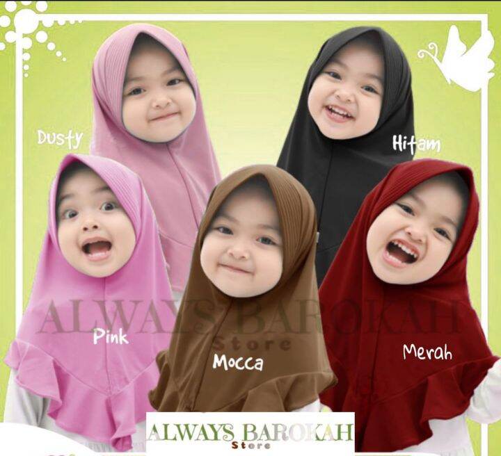 Hijab child instant ferisha 0-3 year olds always barokah store | Lazada PH