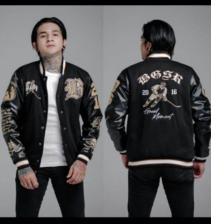 Jaket Varsity Full Bordir BGSR | Lazada Indonesia