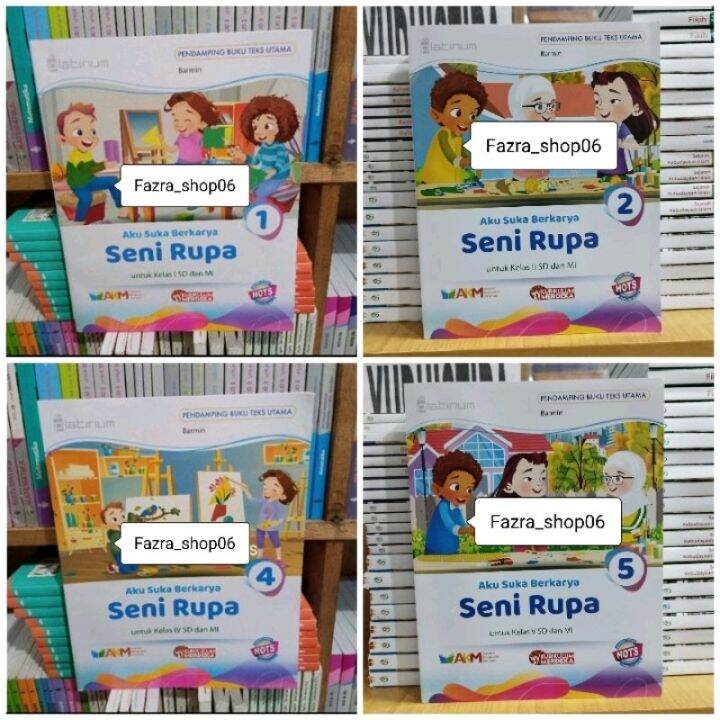 Buku Pelajaran Seni Rupa sd mi kelas 1 2 4 5 HOTS Kurikulum Merdeka Platinum Tiga Serangkai ...
