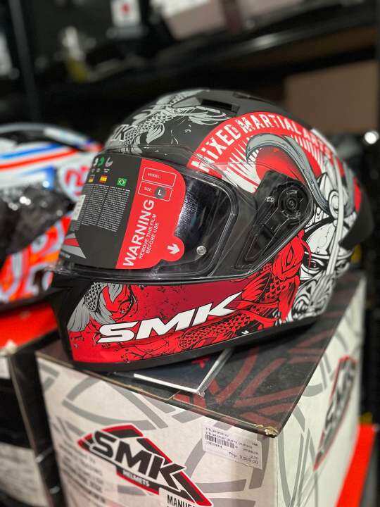 SMK FULL FACE HELMET WITH FREE IRIDIUM LENS | Lazada PH
