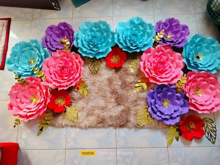 paper flowers backdrop | Lazada PH