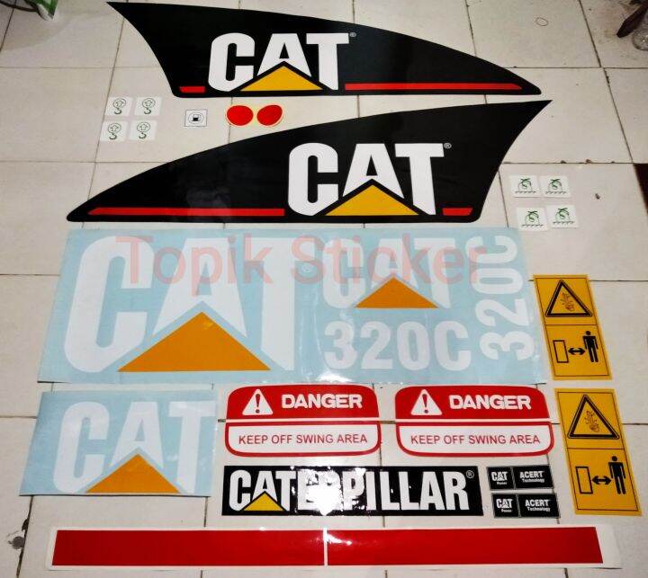 Stiker Excavator CATERPILLAR CAT 320C Stiker Alat Berat | Lazada Indonesia