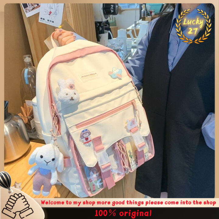 Japan Korea INS Wind Cute Bear High School Student Backpack GIRL'S ...