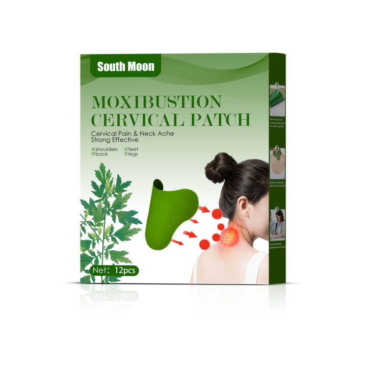 South Moon Moxibustion Wormwood Patch Cervical Pain Relief Muscle ...