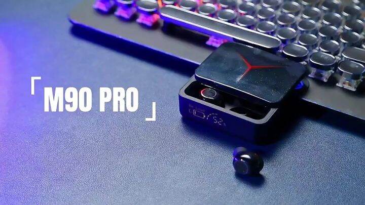 🔥ใหม่ล่าสุด🔥 หูฟังไร้สาย M90 Pro หูฟังบลูทูธ สเตอริโอ กันน้ำ หูฟังเล่น ...