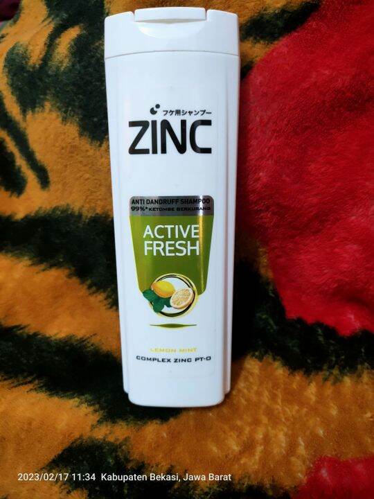 Zinc Shampoo Active Fresh Lemon 170 ml | Lazada Indonesia